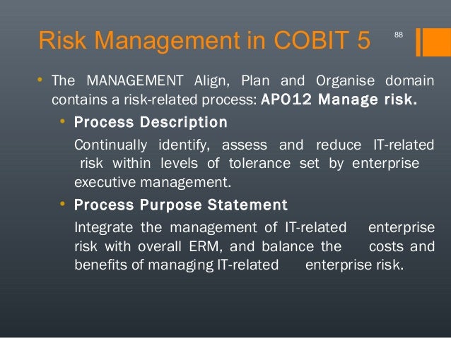 Governance And Management Of Enterprise It With Cobit 5 Framework