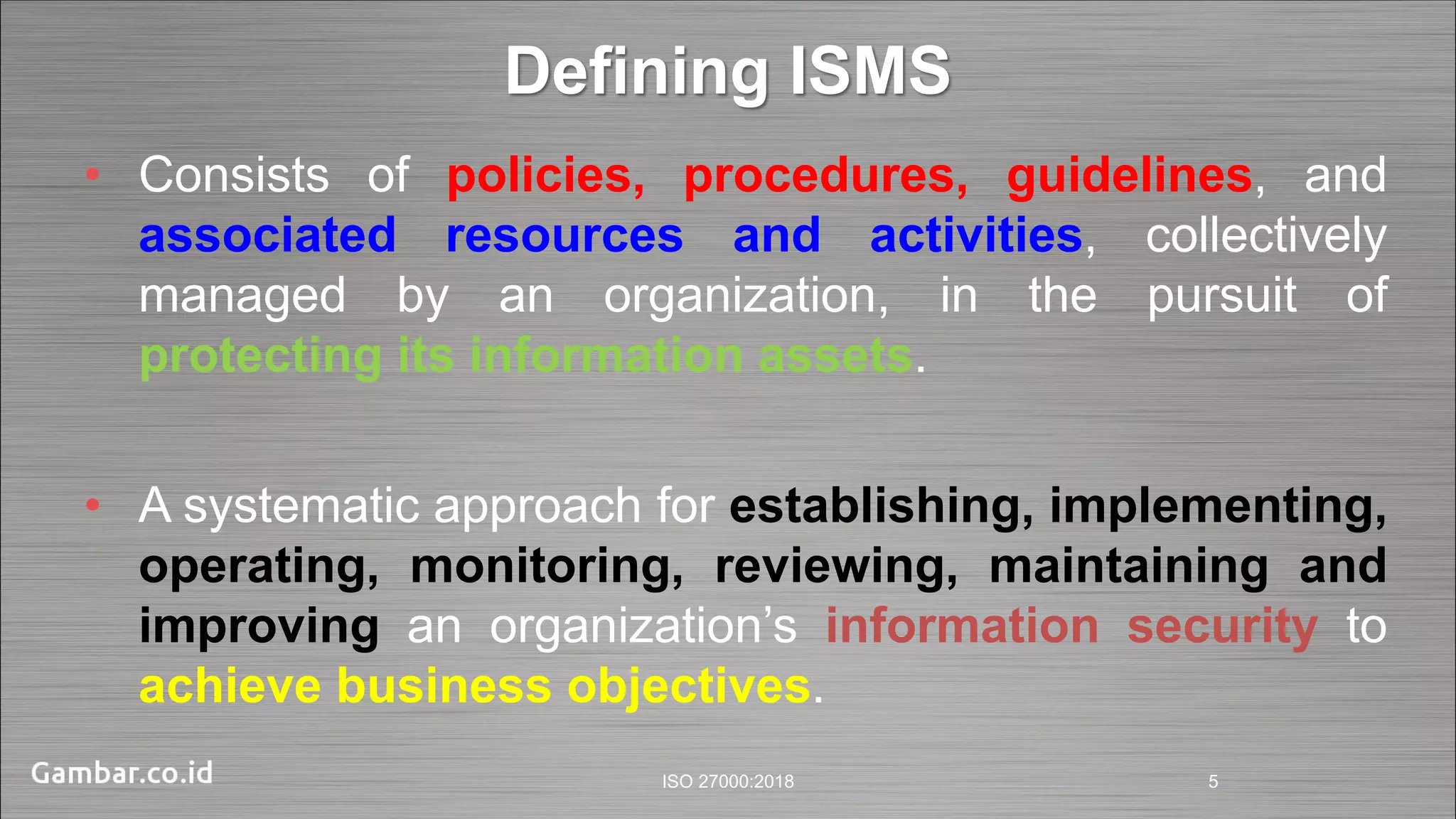 Information Security Management System with ISO/IEC 27000:2018 | PDF