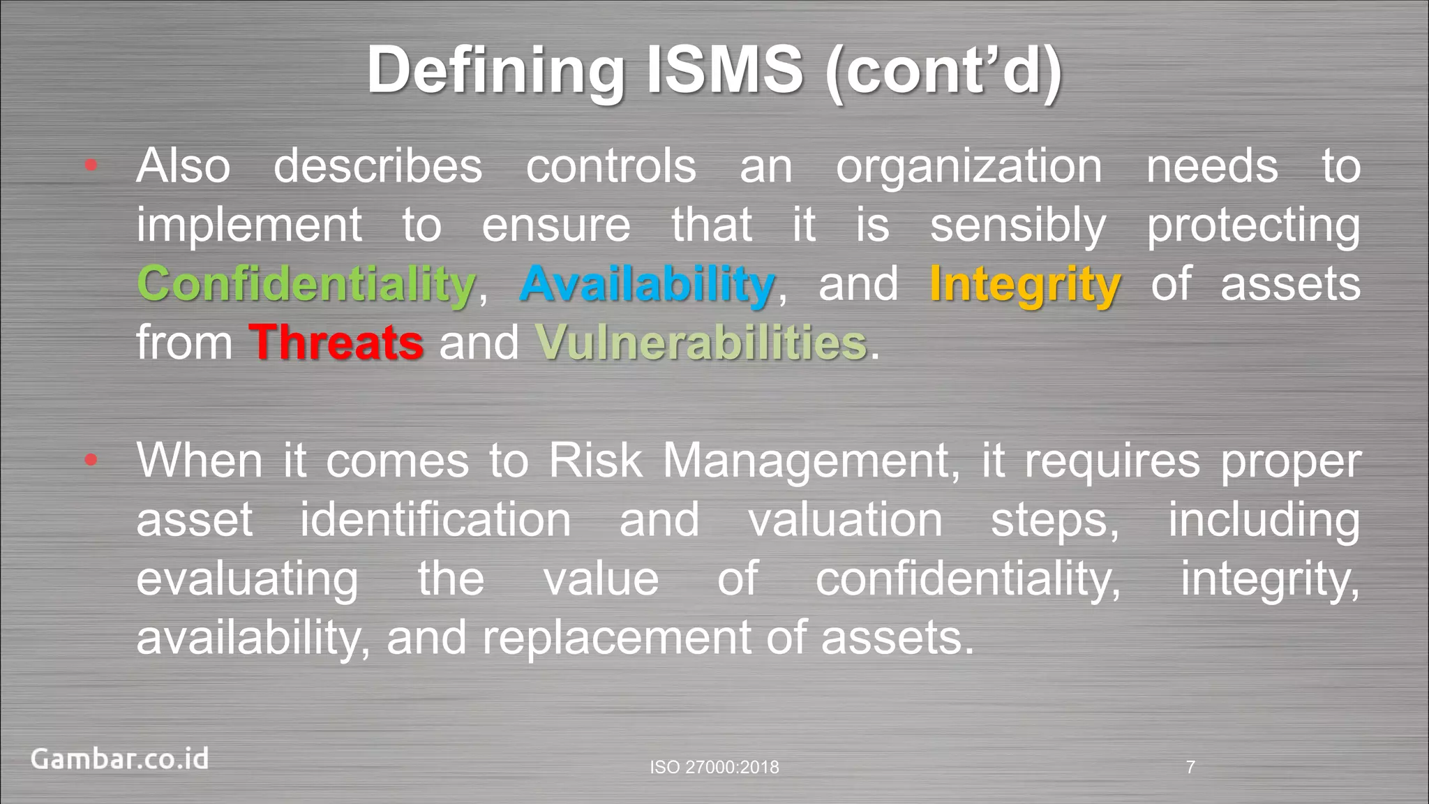 Information Security Management System with ISO/IEC 27000:2018 | PDF
