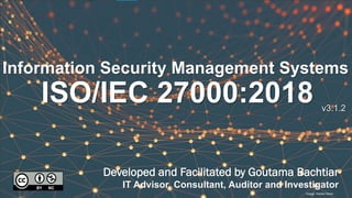 Information Security Management System with ISO/IEC 27000:2018 | PDF