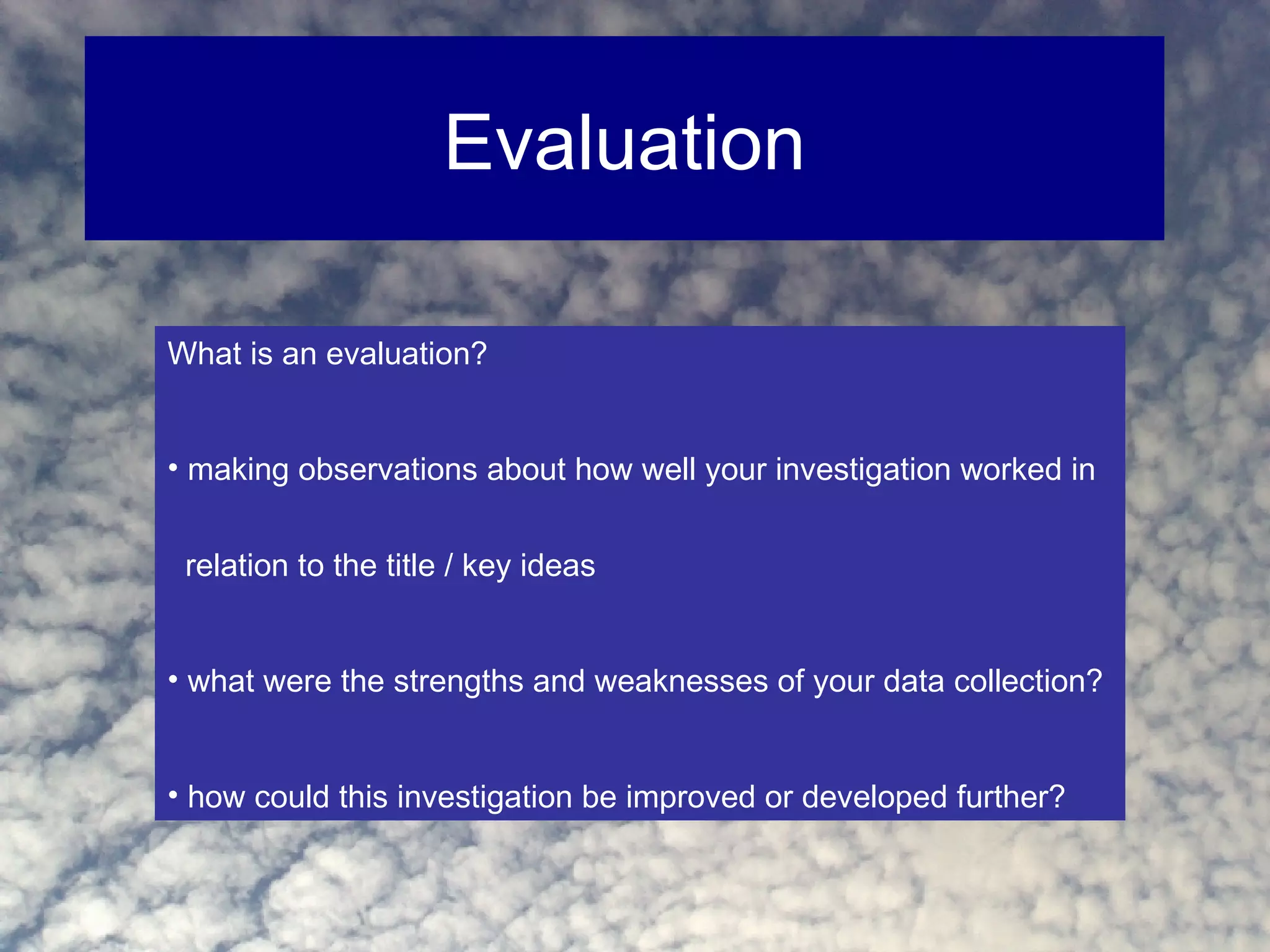 Coursework Evaluation | PPT