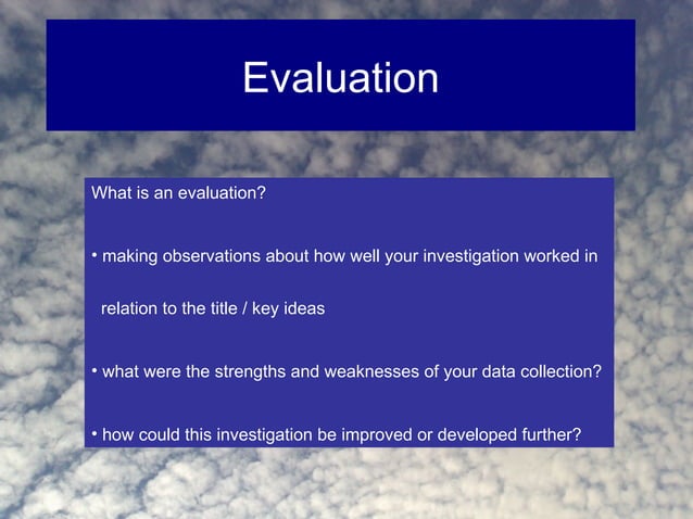 Coursework Evaluation | PPT