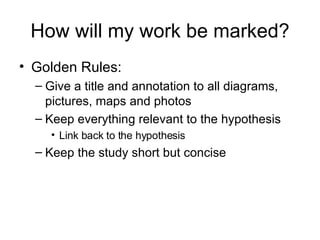 Coursework Introduction | PPT