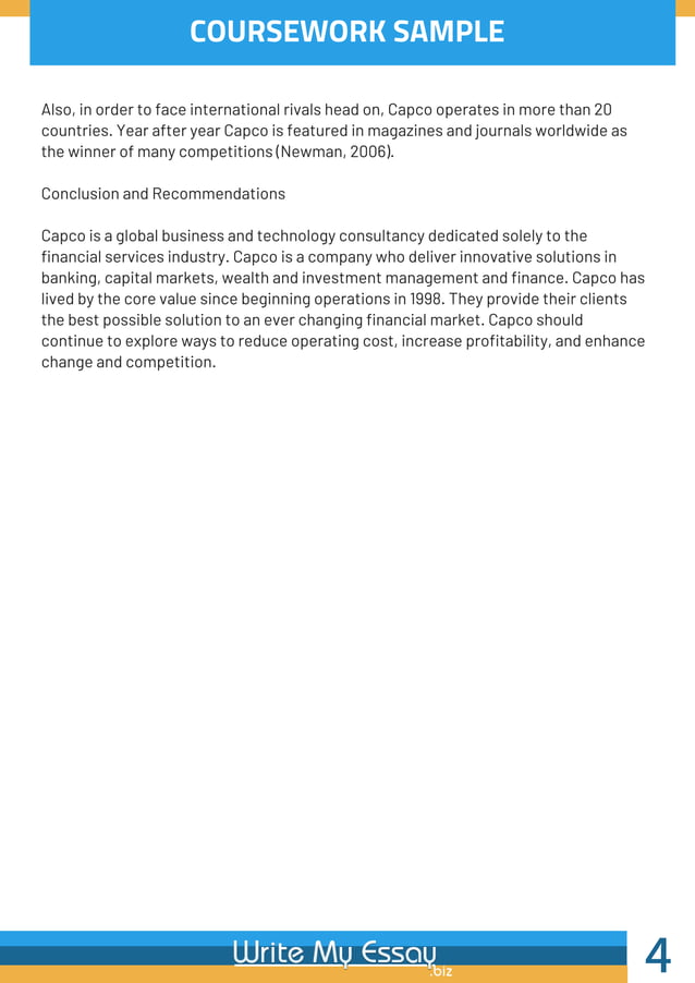 Coursework Sample | PDF