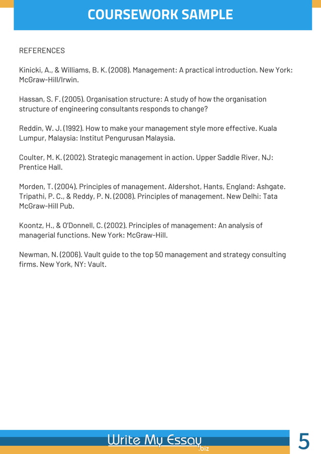 Coursework Sample | PDF