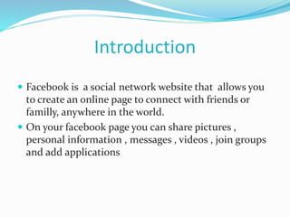 SWOT and PESTLE analysis of Facebook | PPT