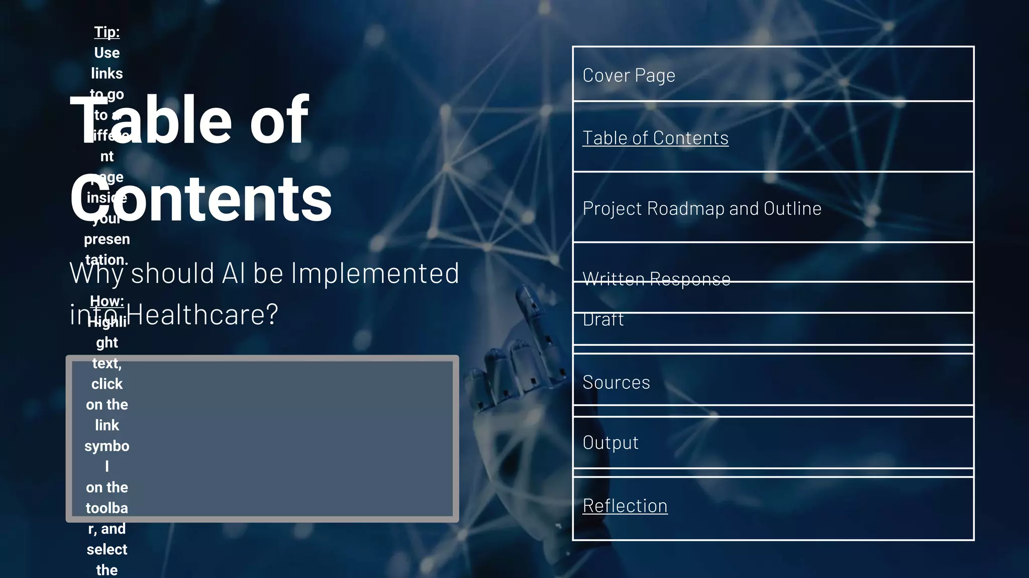 ENG1044 - Why should AI be Implemented into Healthcare? [Group 6].pptx
