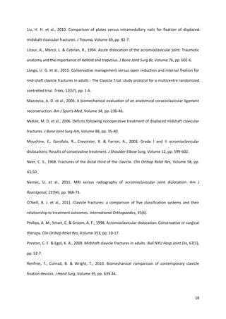 Midshaft clavicle fractures & ACJ dislocations | PDF