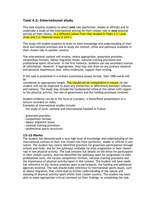 Coursework breakdown | PDF