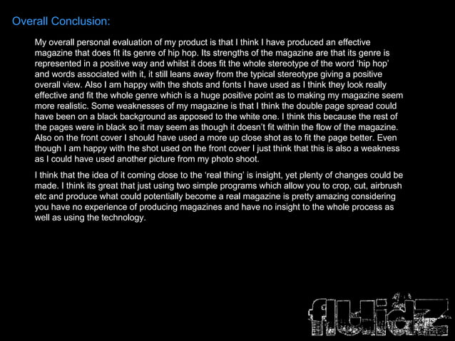 Coursework Evaluation Presentation | PPT