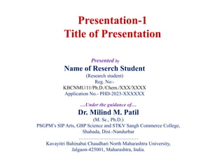 Course work Paper III - Presentation 1.pptx