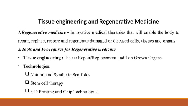 tissue engineering,tissue engineering ppt | PPTX | Biotech and ...