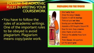 Coursework writing tips | PPTX | Homework and Study | Education