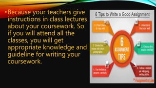 Coursework writing tips | PPTX | Homework and Study | Education