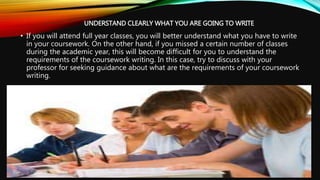 Coursework writing tips | PPTX