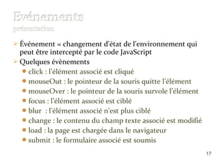 initiation au javascript | PPT