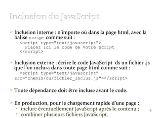 initiation au javascript | PPT