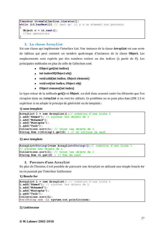 Cours java v1.4