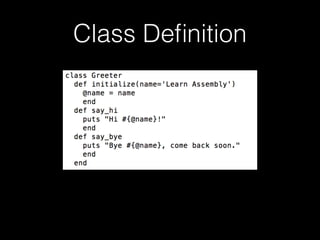 Learn Assembly - Introduction to programming | PPT
