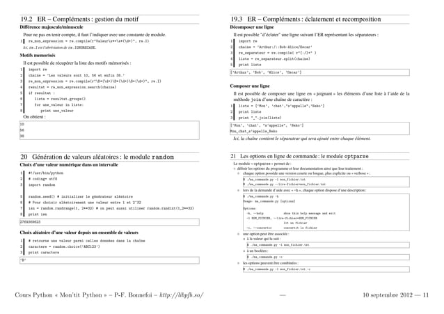 Cours Python Ppt