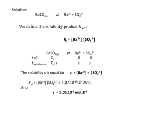 The solubility product is a kind of equilibrium constant and its value depends on temperature ...