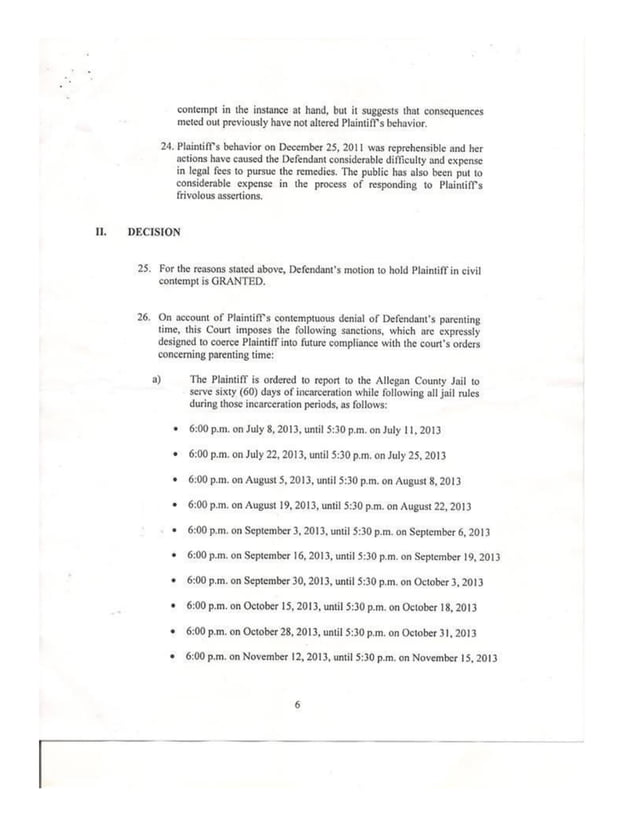 Court decision sending maria to jail | PDF