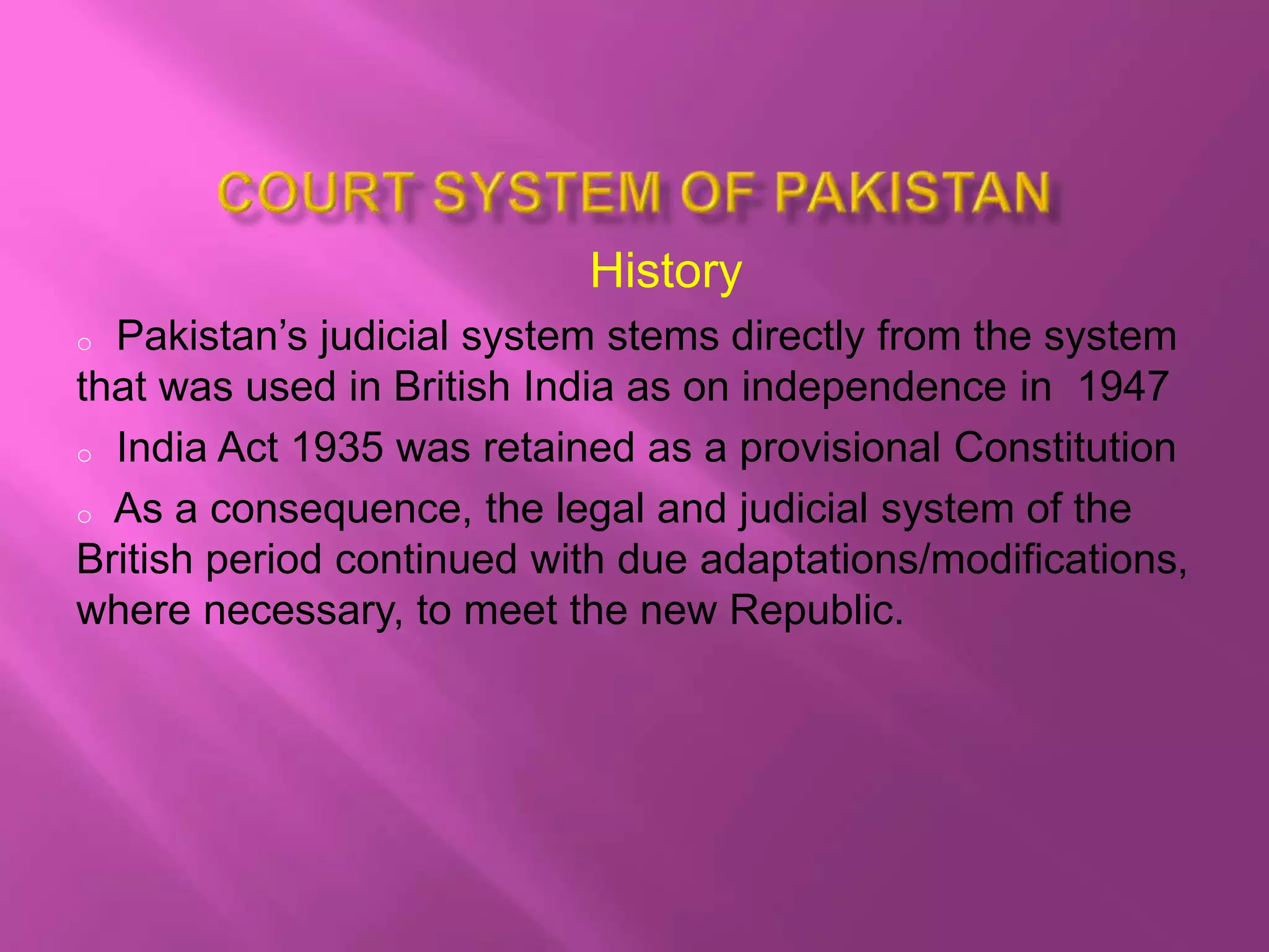 Court system-of-pakistan-lecture-3 | PPT
