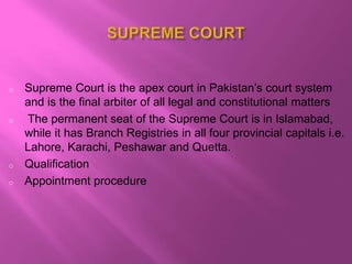 Court system-of-pakistan-lecture-3 | PPT