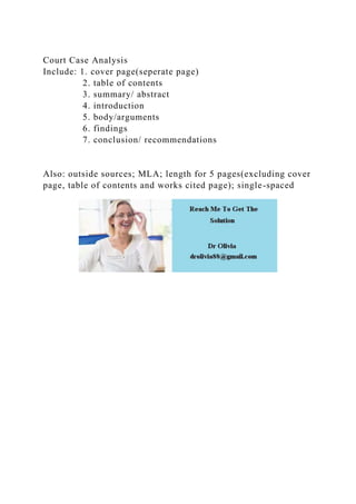 Court Case AnalysisInclude 1. cover page(seperate page) .docx