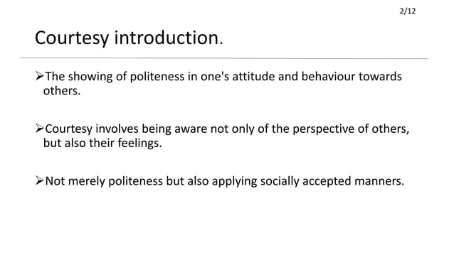 7c's Of Communication,Courtesy | PPT