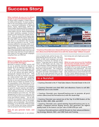 Courtesy Chevrolet Case Study in Automotive Internet Sales and ...