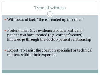Giving Evidence in Court | PPTX