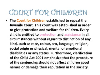 Court for children slide | PPTX