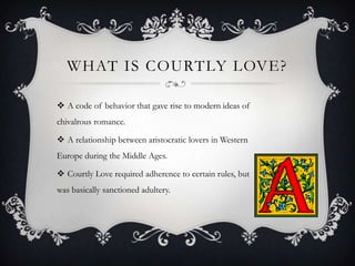 Courtly love | PPTX
