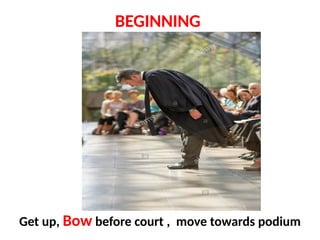 COURT MANNERS.pptx, various procedures in court | PPTX