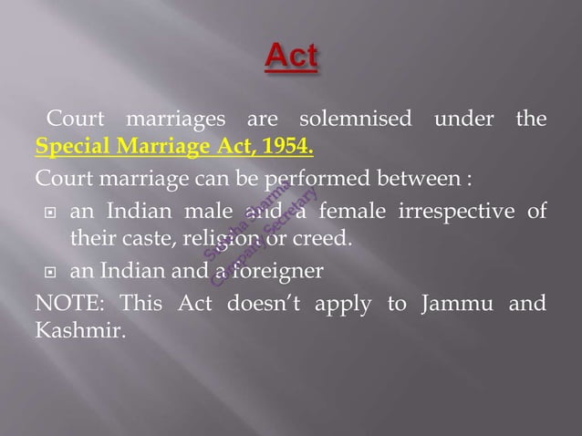 Court marriage | PPT
