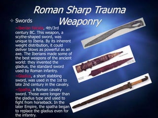 Sanisera Field School, session 10, 2010: Bone Trauma from Roman ...