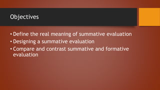 CHAPTER 12 DESIGNING AND CONDUCTING SUMMATIVE EVALUATION | PPT