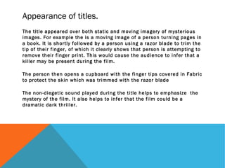 Courtney wilson Title sequence | PPT