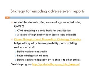 Adverse Events Following Immunization: Reporting standardization ...