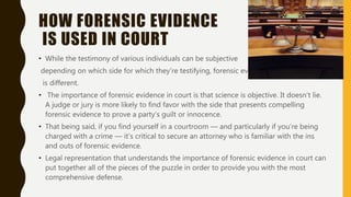 Courtroom testimony in forensic toxicology | PPTX