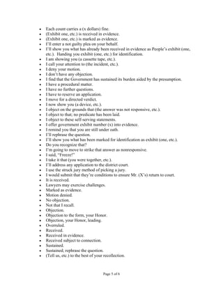 Courtroom phrases | PDF