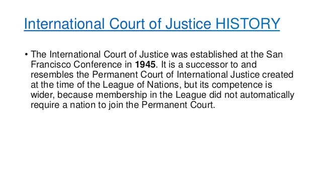 ICJ International court of justice | PPTX
