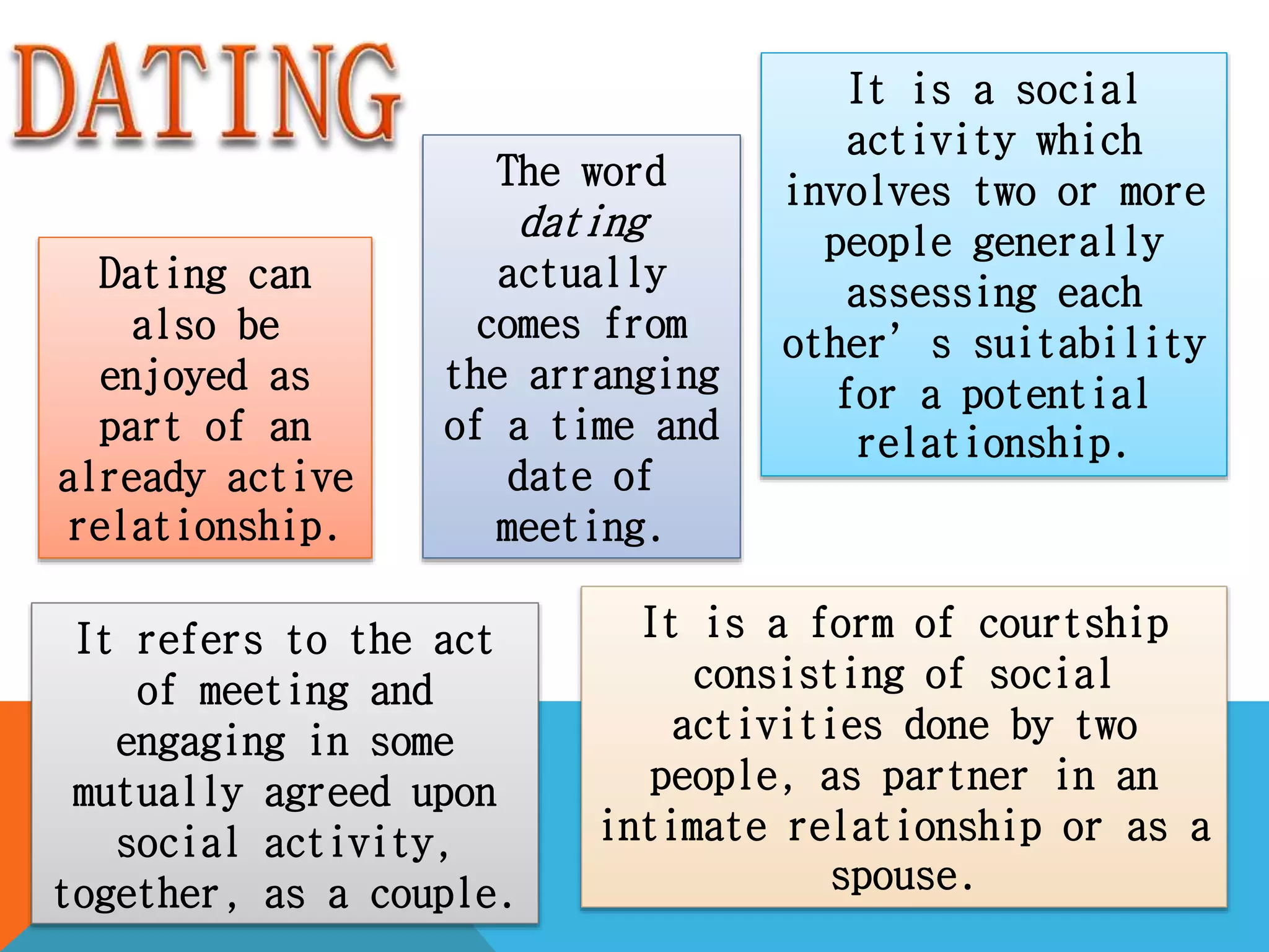 Courtship, dating and marriage | PPTX