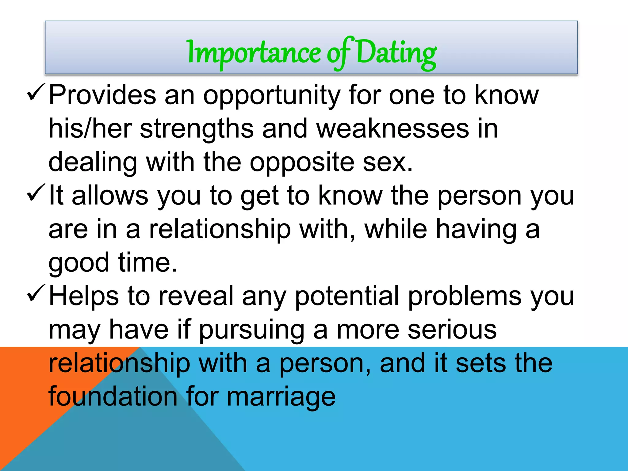 Courtship, dating and marriage | PPTX