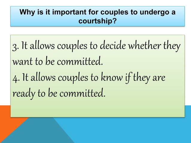 Courtship, dating and marriage | PPTX | Dating | Family and Relationships