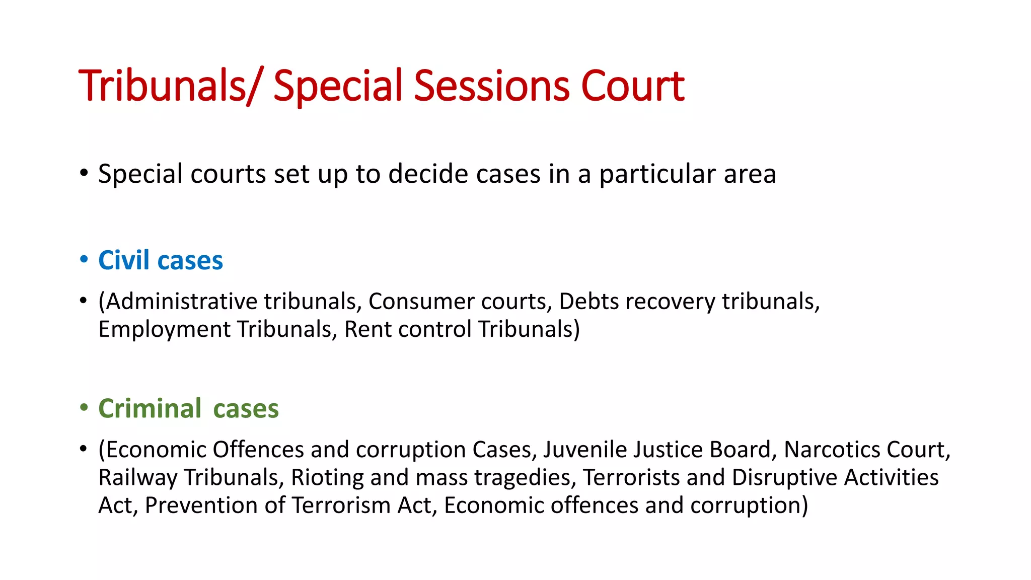 Courts in india- basics for a forensic surgeon | PPTX