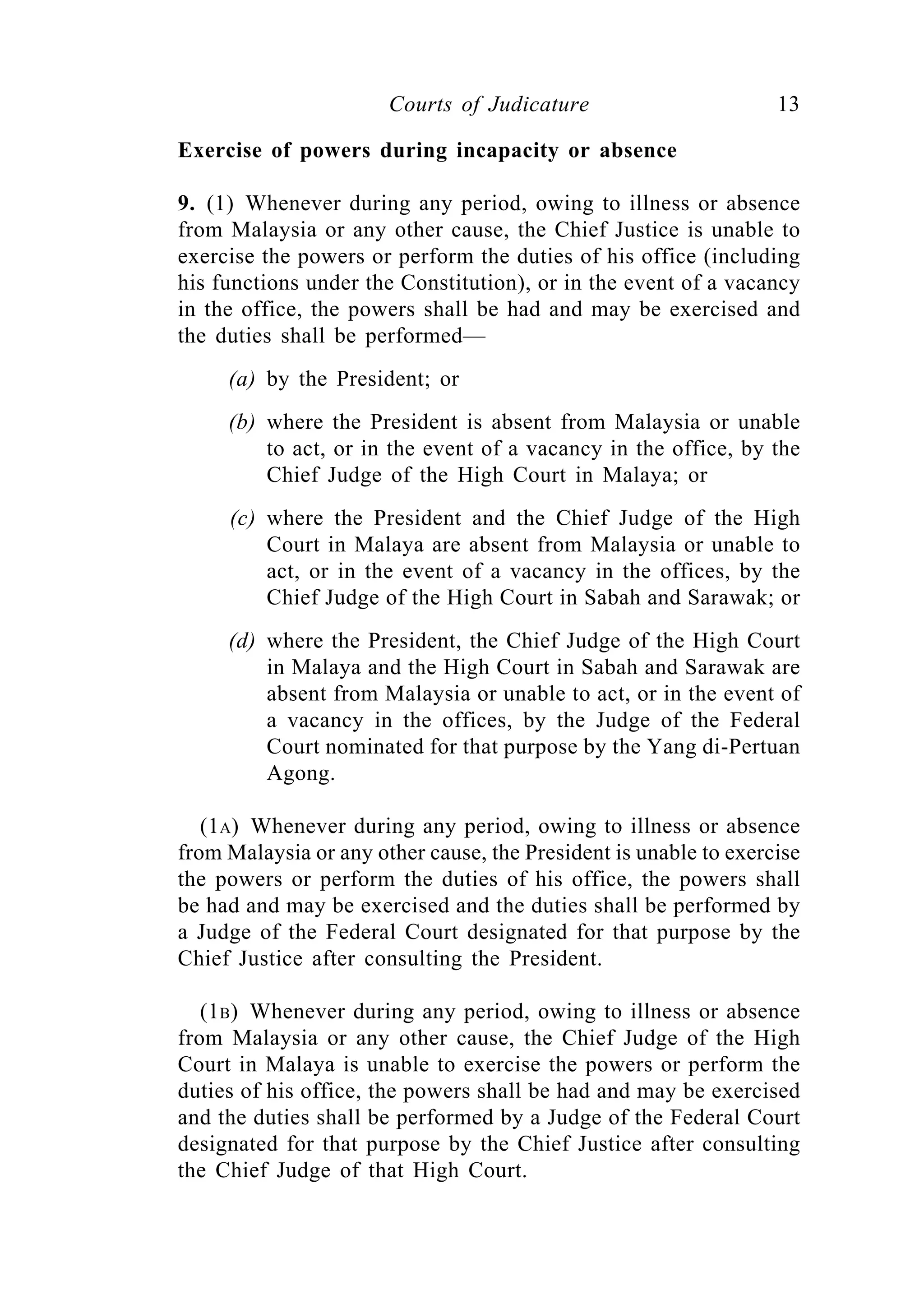 Courts of judicature act 1964 act 91 | PDF