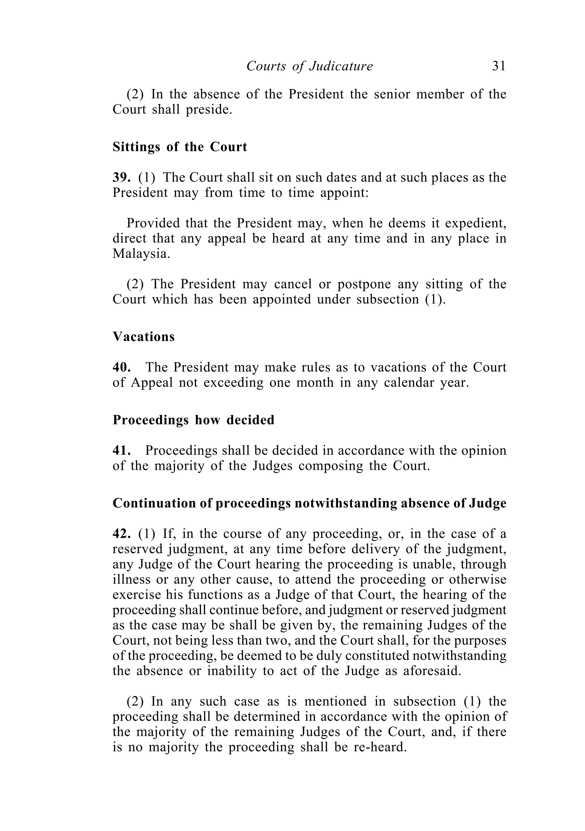 Courts of judicature act 1964 act 91 | PDF