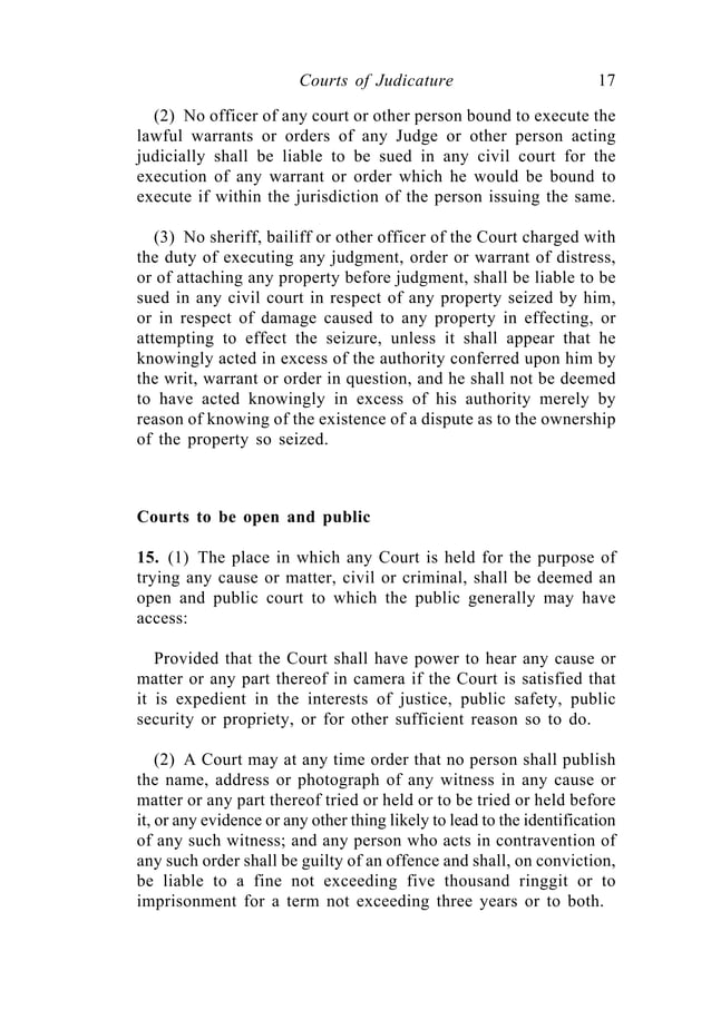 Courts of judicature act 1964 act 91 | PDF | Law